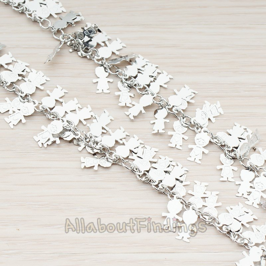 CH.072 // Little Boy Charm Chain, 1 Meter – AllaboutFindings